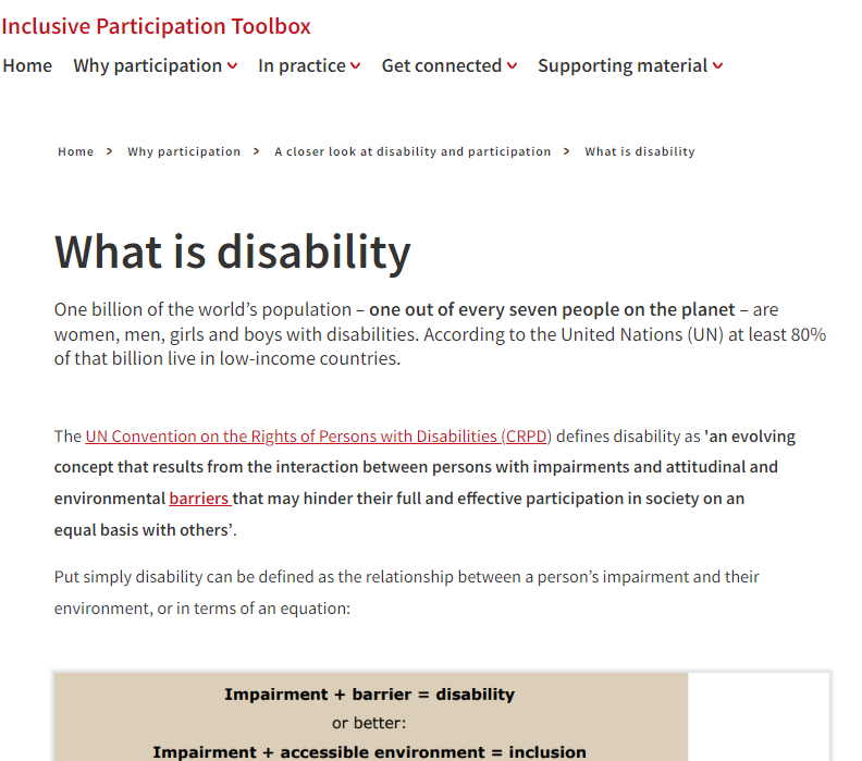 CBM International (2022) What Is Disability | DID4all