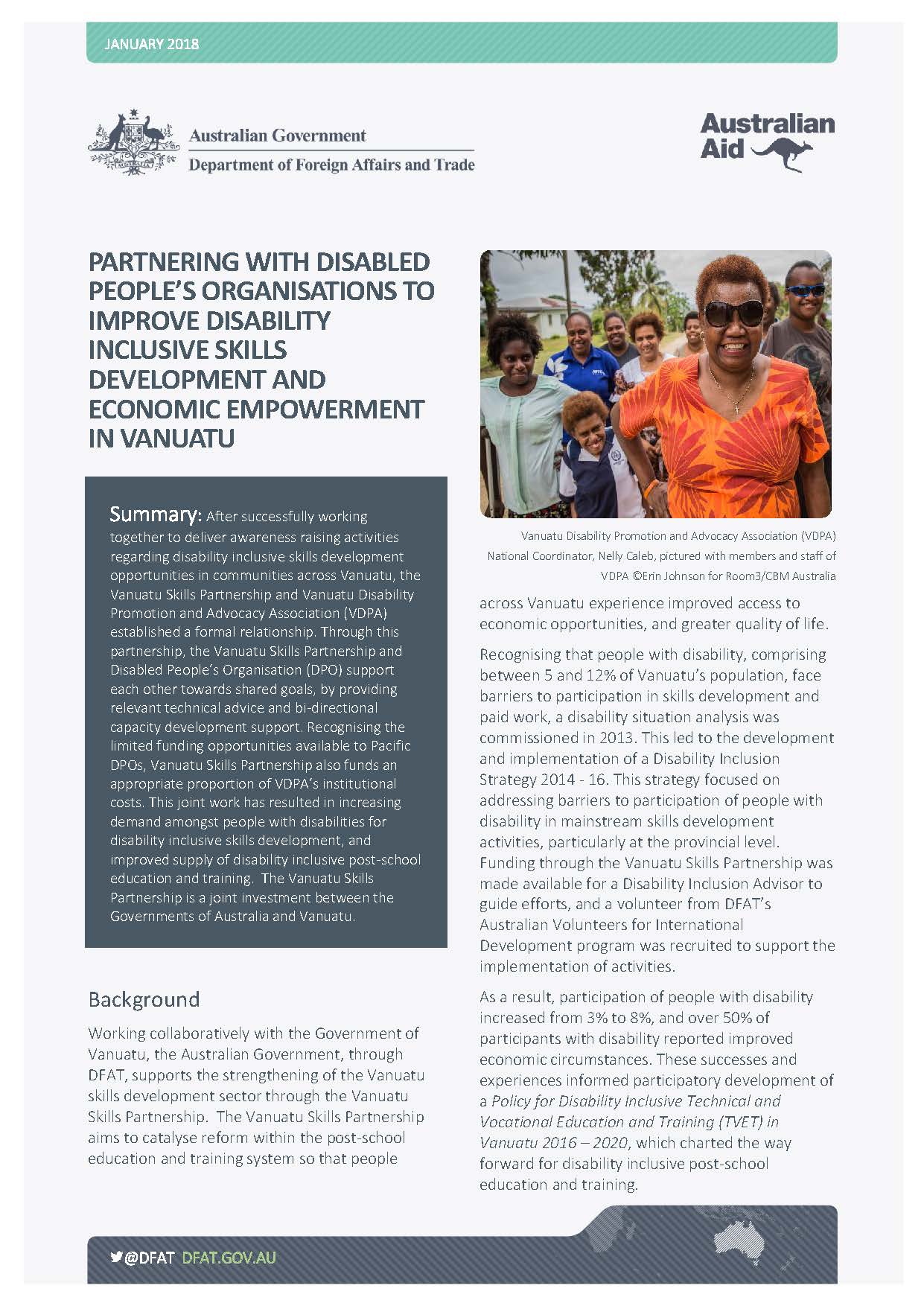Partnering with Disabled People's Organisations to Improve Disability ...