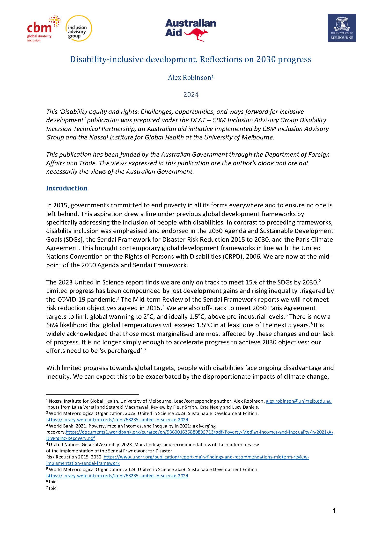 CBM-Nossal (2024) Disability Equity and Rights Essay: Disability ...